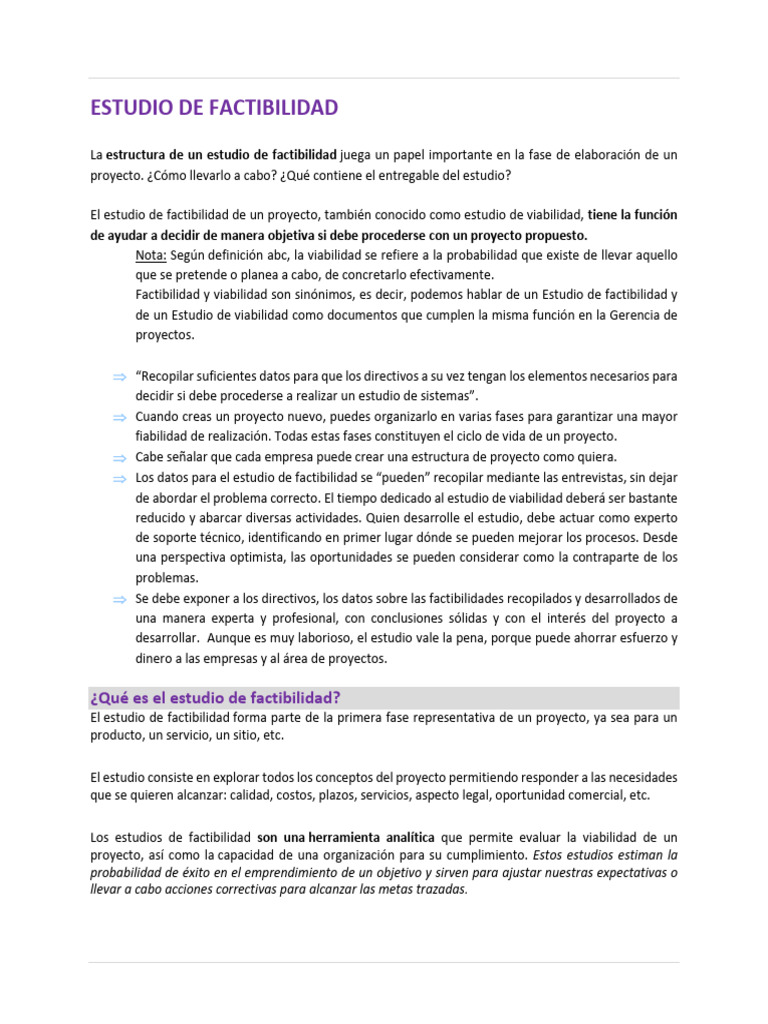 AdProyectos - Estudio de Factibilidad | PDF | Estudio de factibilidad | Crecimiento personal y ...