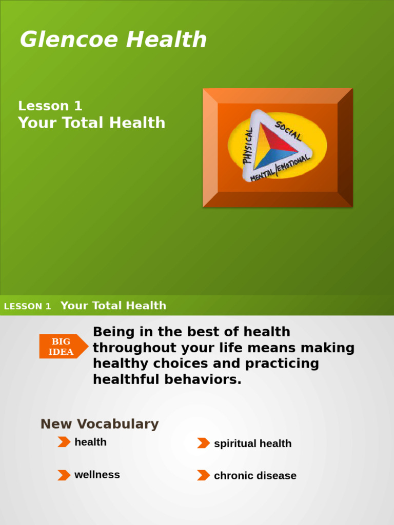 Ch1, L1 - Your Total Health-1 | PDF