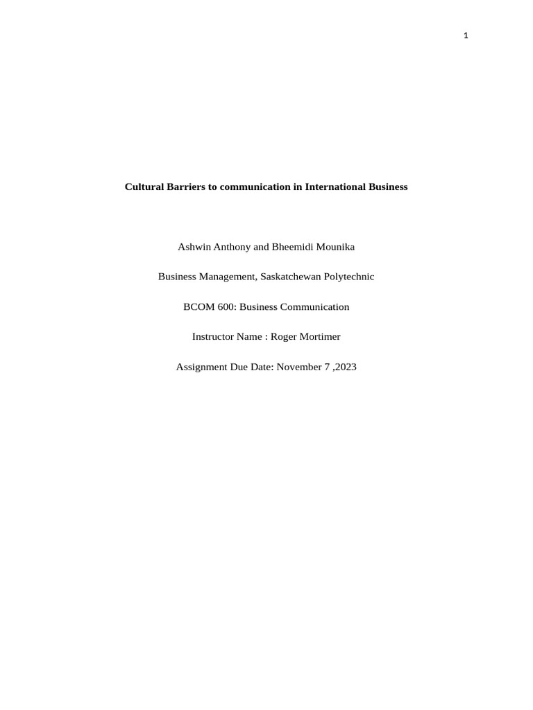 BCOM Assignment 2 | PDF