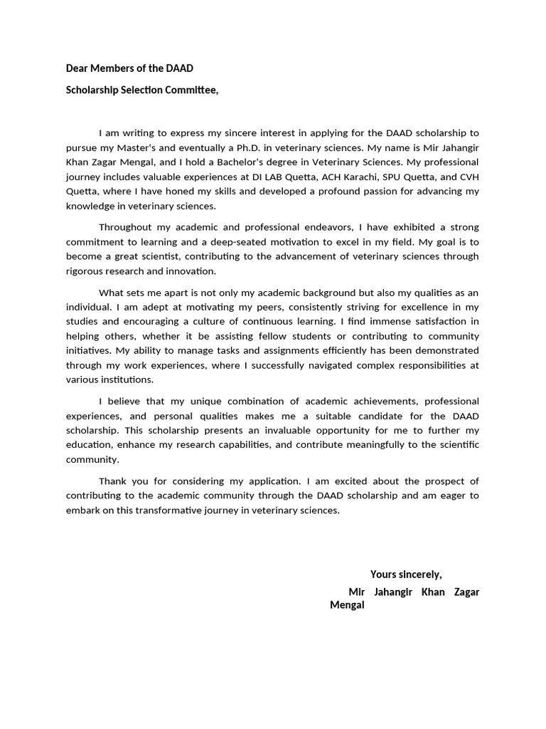 Dear Members of The DAAD | PDF