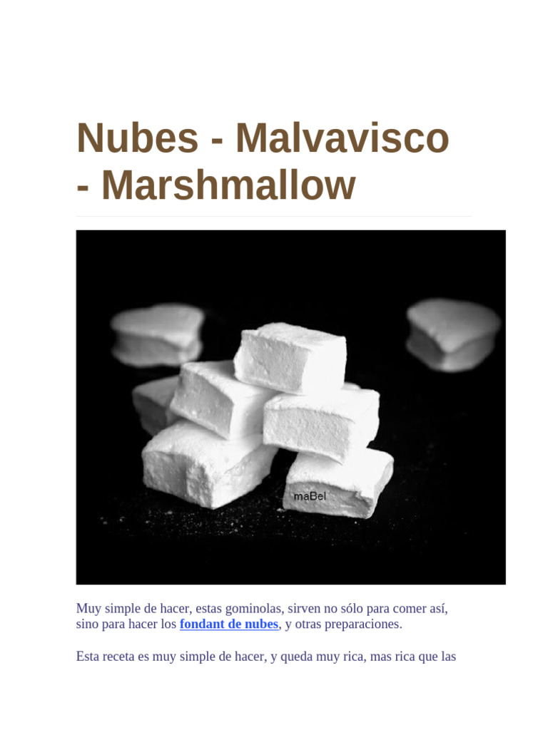 Homemade Marshmallow Recipe | PDF | Home & Garden | Wellness