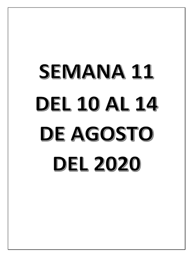 Deber de Lenguaje Semana 11 | PDF