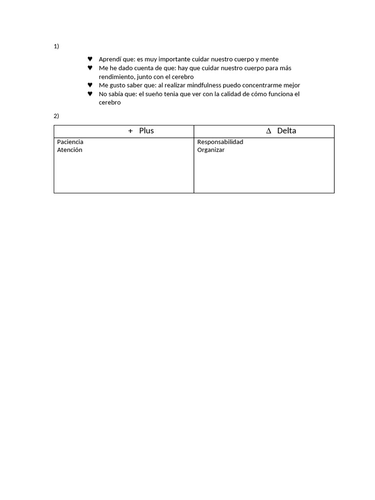 Autoevaluacion Sofi | PDF