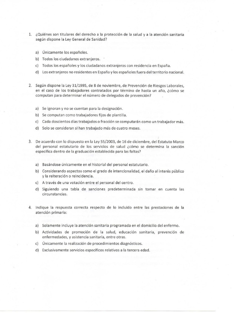 Examen Celador Sespa 2024 1711359064 | PDF | Informática