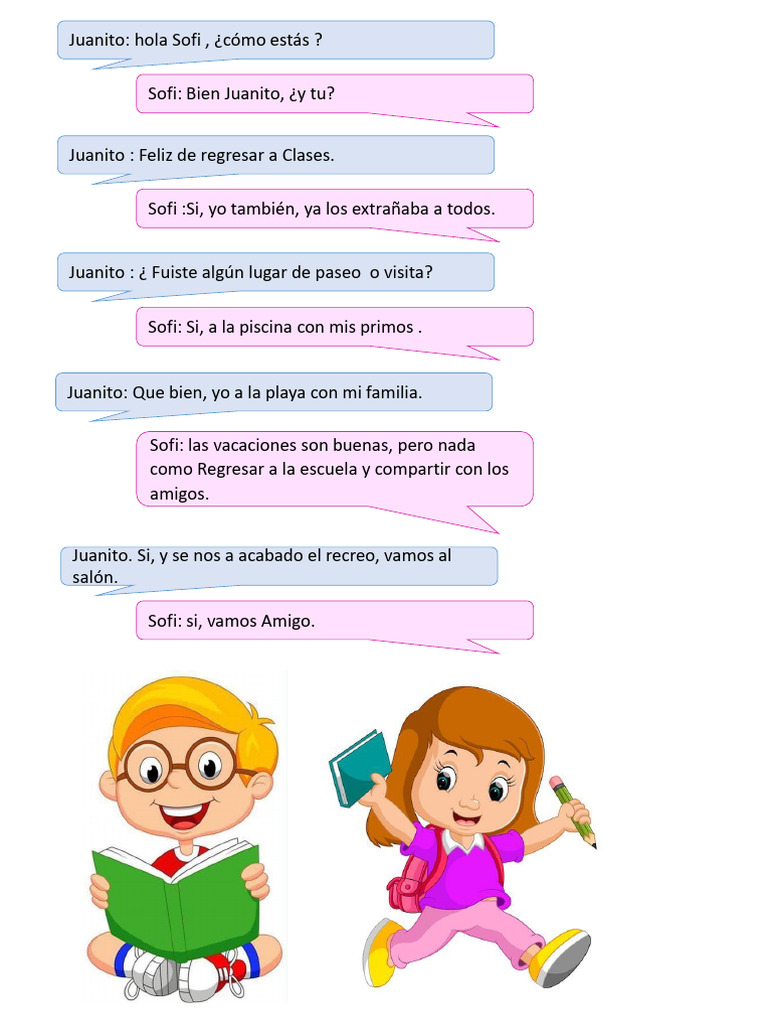 dialogo entre dos personas | PDF