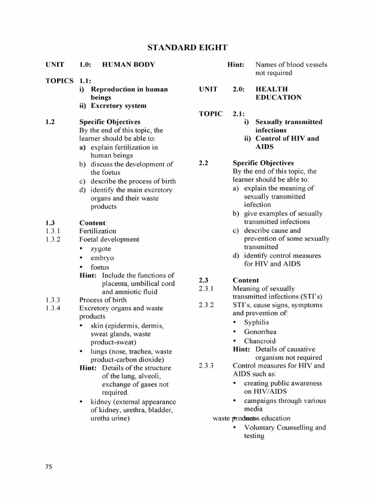 Class 8 Science Syllabus Overview | PDF | Educational Assessment | Wellness