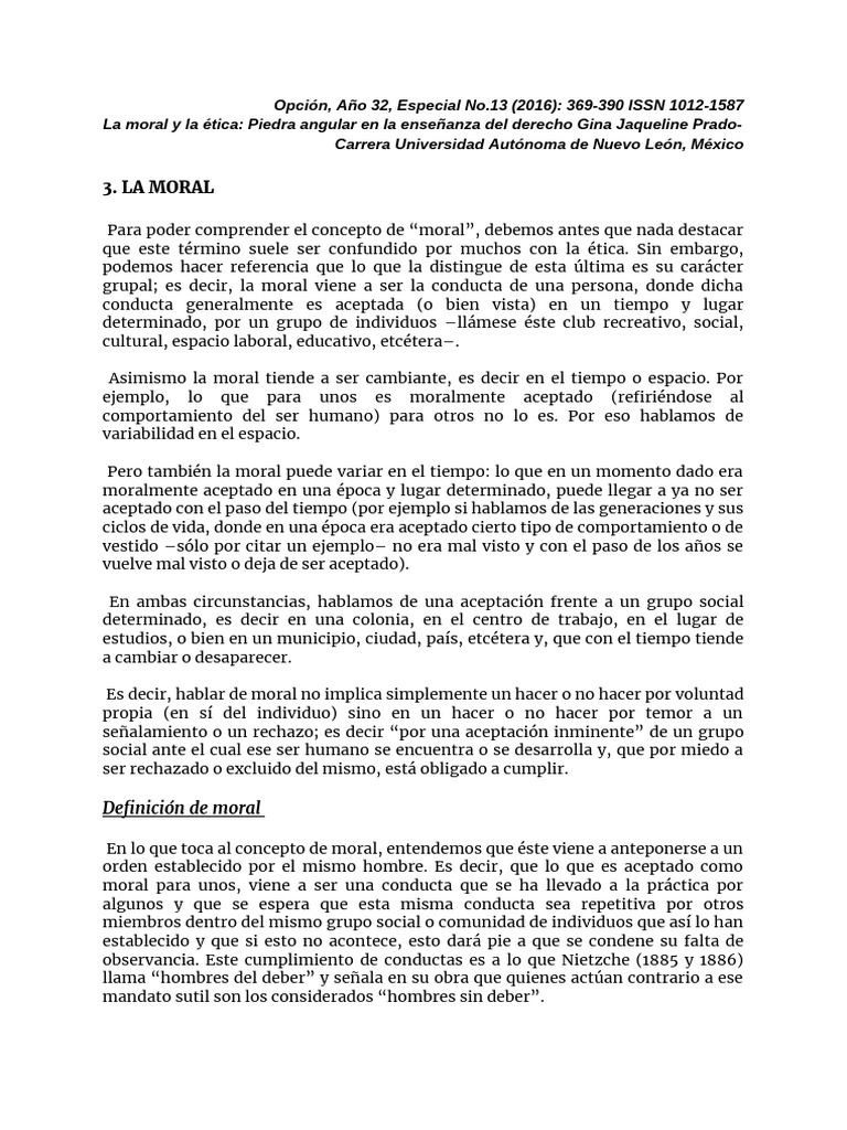 Definición Ética y Moral | PDF