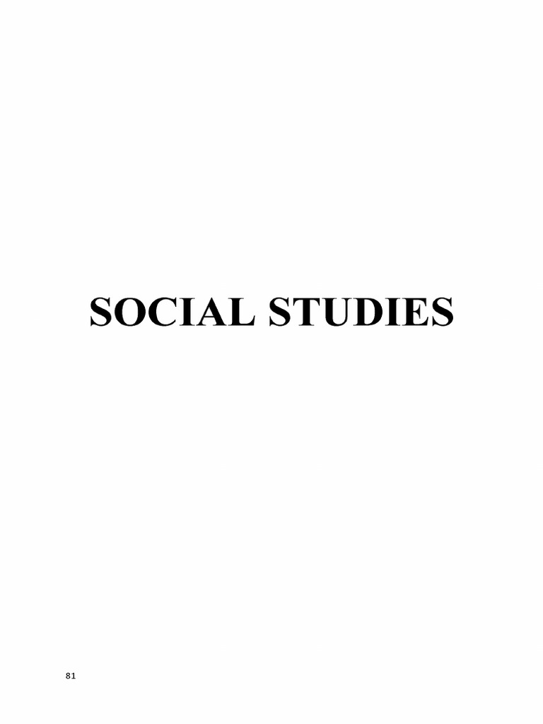 Social Studies Syllabus | PDF | Estudios de idiomas extranjeros | Salud ...