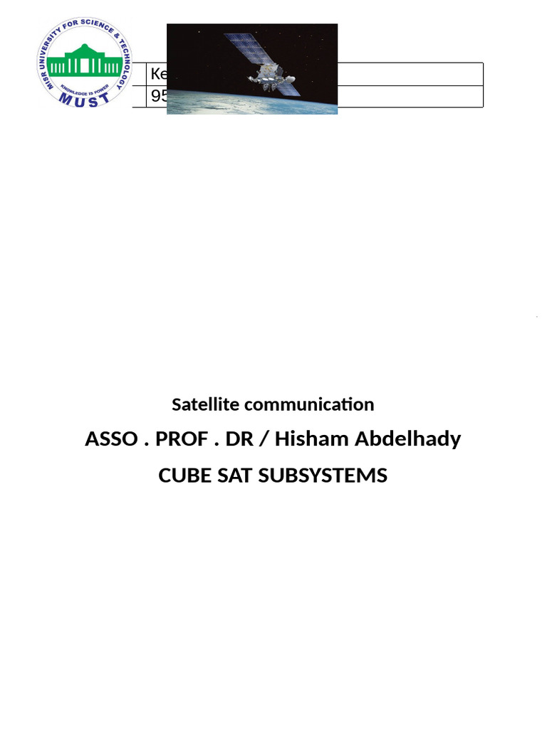 Satellite | PDF