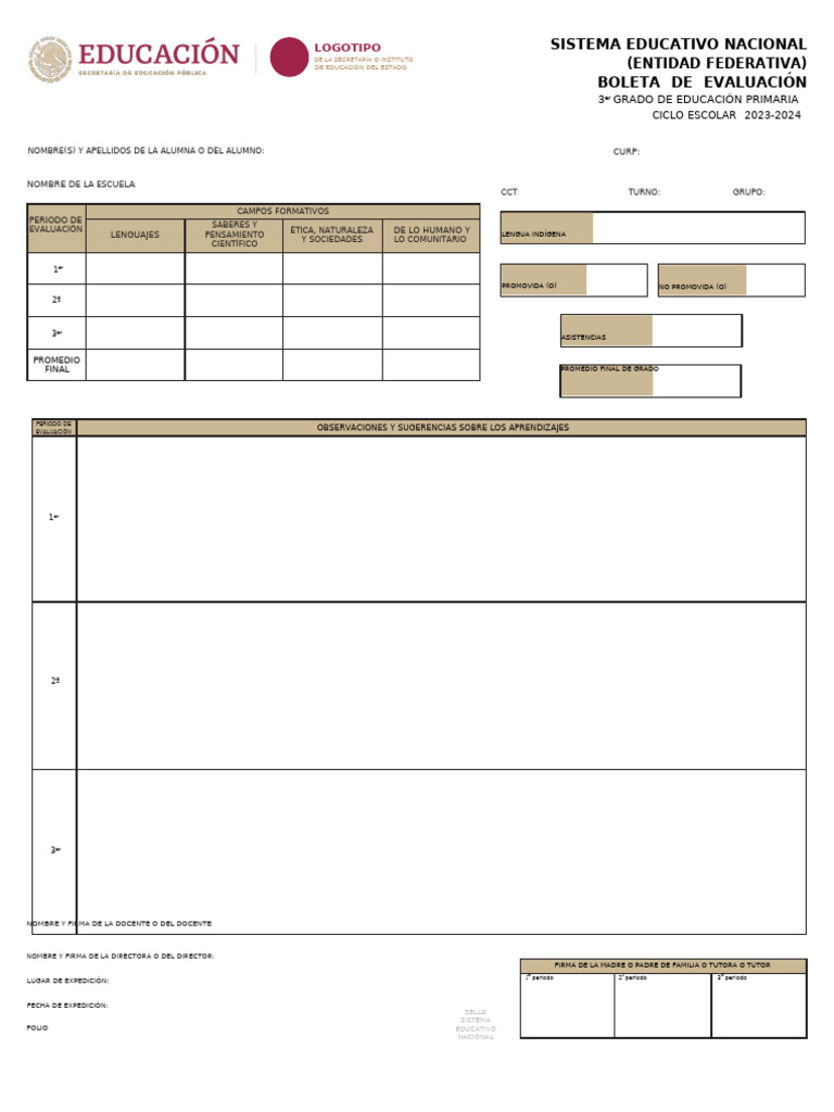 ??3° Boletas Autógrafas 23 - 24 | PDF