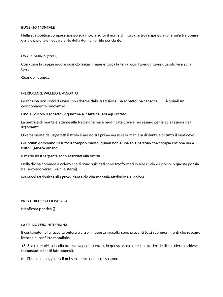 Eugenio Montale | PDF
