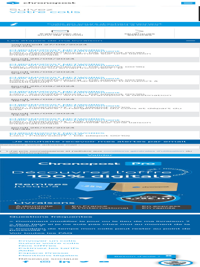 Suivez Votre Colis Chronopost | PDF