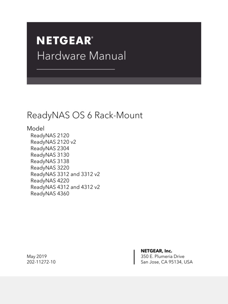 ReadyNAS OS6 Rackmount HWM EN | PDF