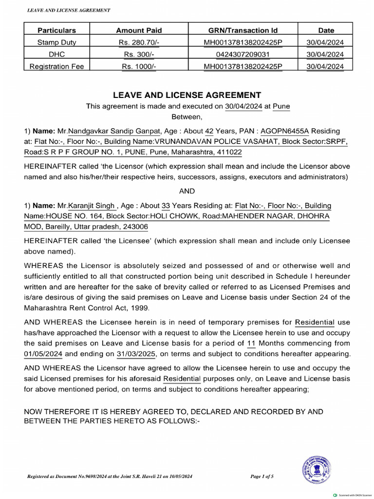 Rent Agreement | PDF