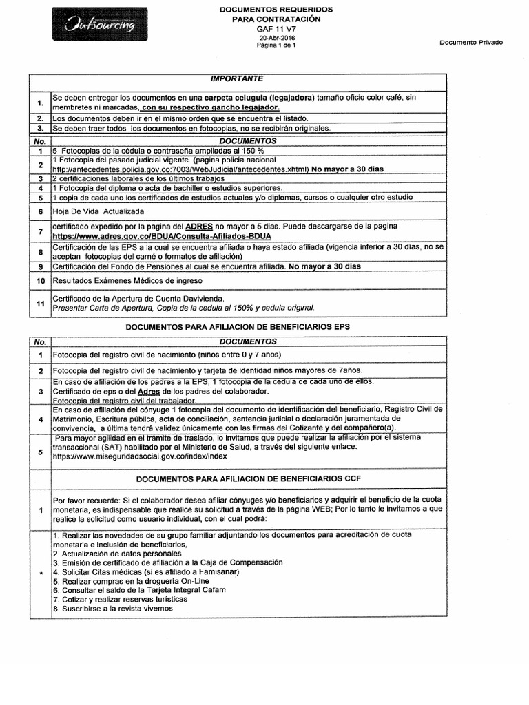 Documentos Sena Outsorcing 2 | PDF