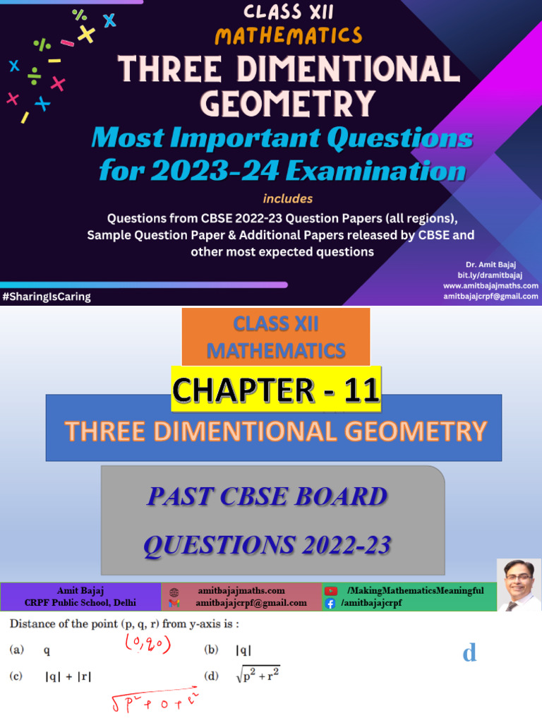 3-d Important Questions | PDF