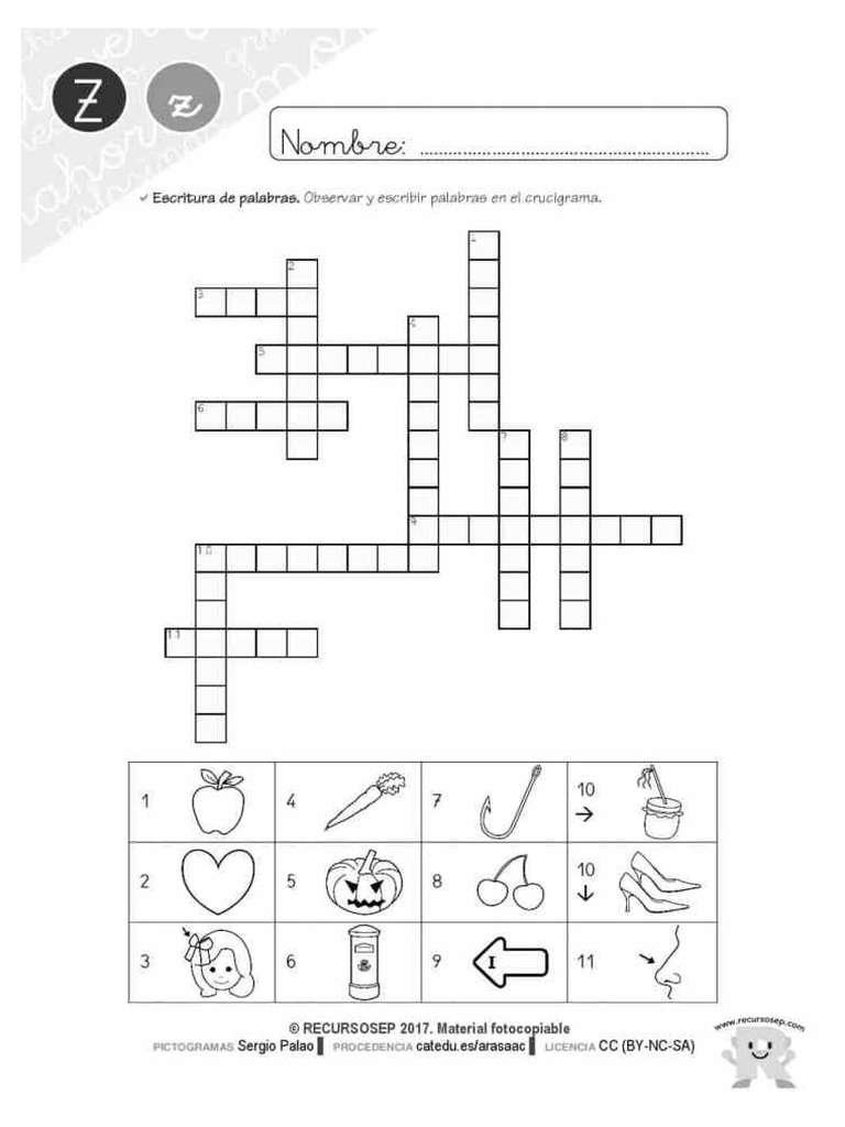 Taller Lectoescritura Recursosep Letra Z Actividades 007 | PDF