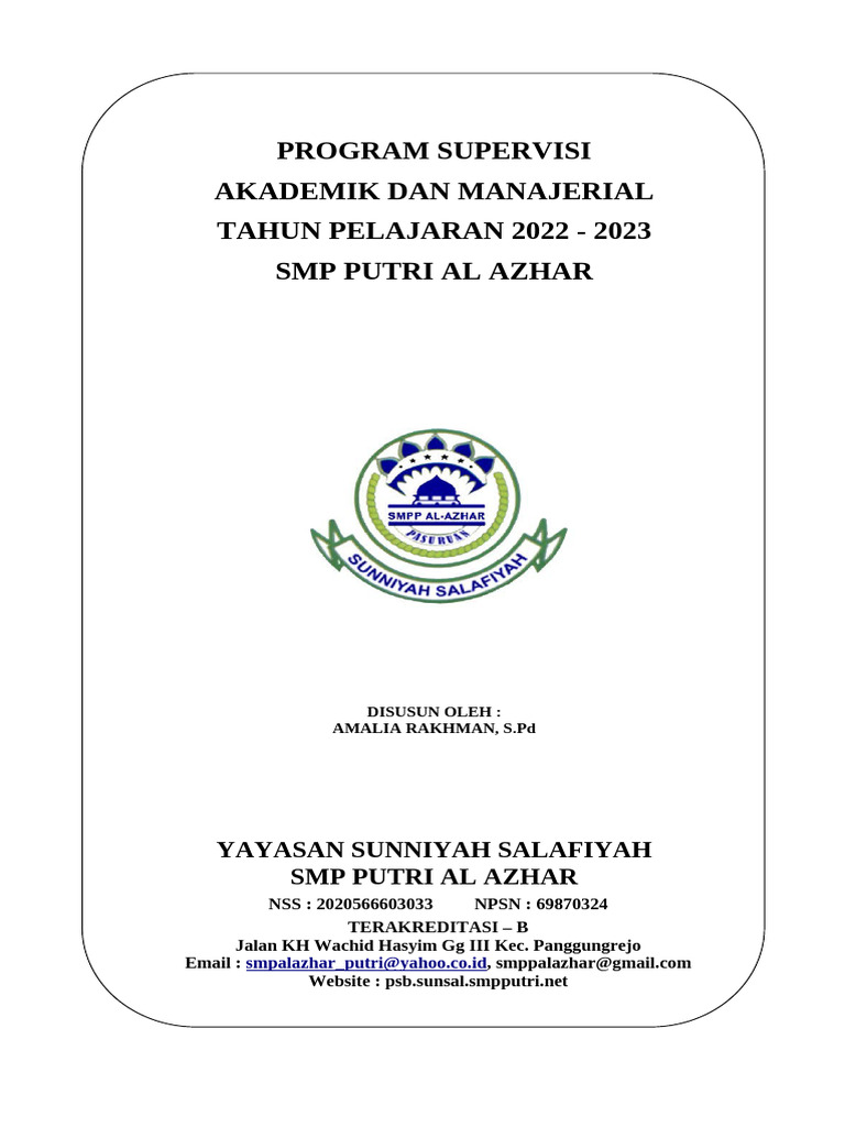 PROGRAM_SUPERVISI_SMP_PUTRI_AL_AZHAR_202 (1) | PDF