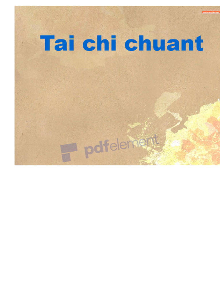 Tai Chi Chuan: Art, History, and Health | PDF