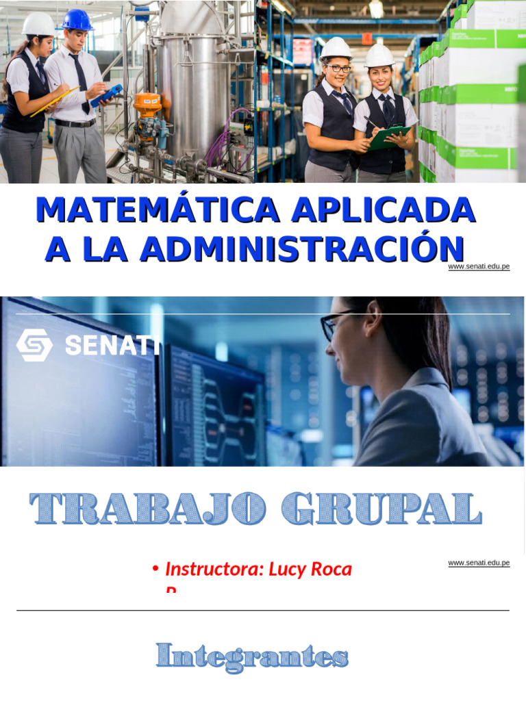 Matemática Aplicada Semana 1 - Trabajo Grupal | PDF