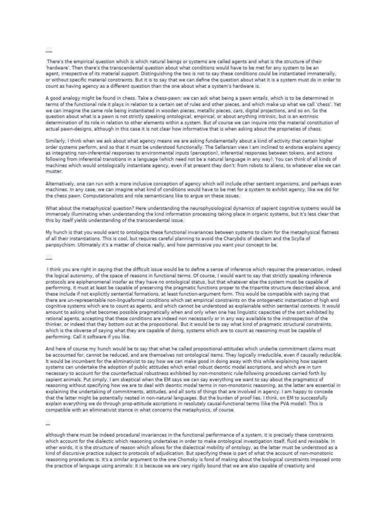 David Roden On Rep | PDF