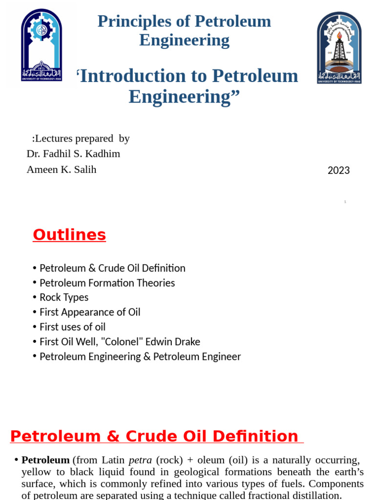 Introduction to Petroleum Engineering | PDF