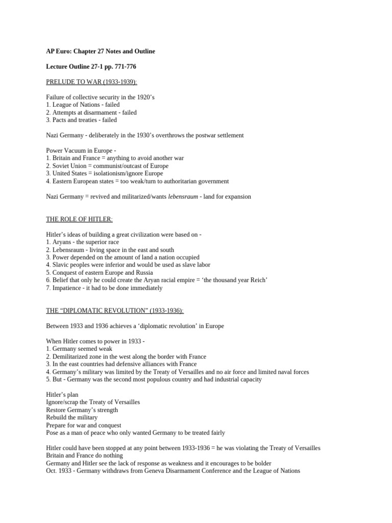 APEuro Chapter27NotesandOutline | PDF