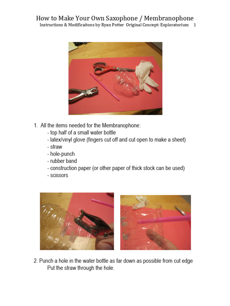 Build A Musical Instrument The Membranophone | PDF