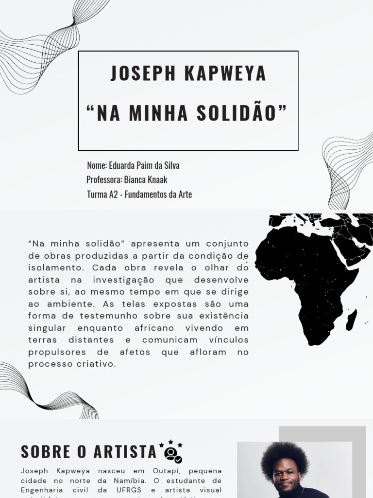 Joseph Kapweya - Na Minha Solidão | PDF