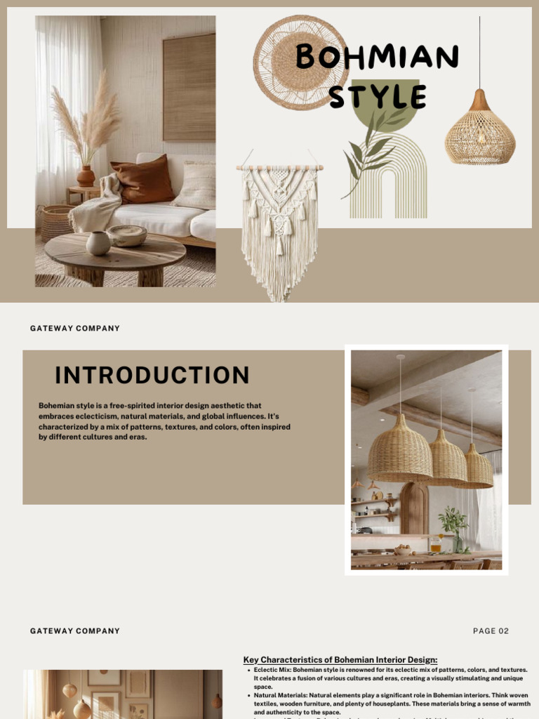Boho Tan Minimalist Neutral Company Presentation | PDF