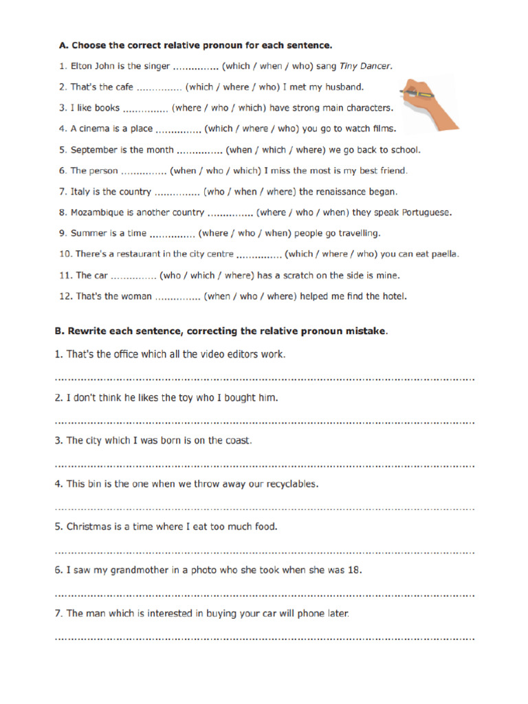Relative Clauses Students | PDF