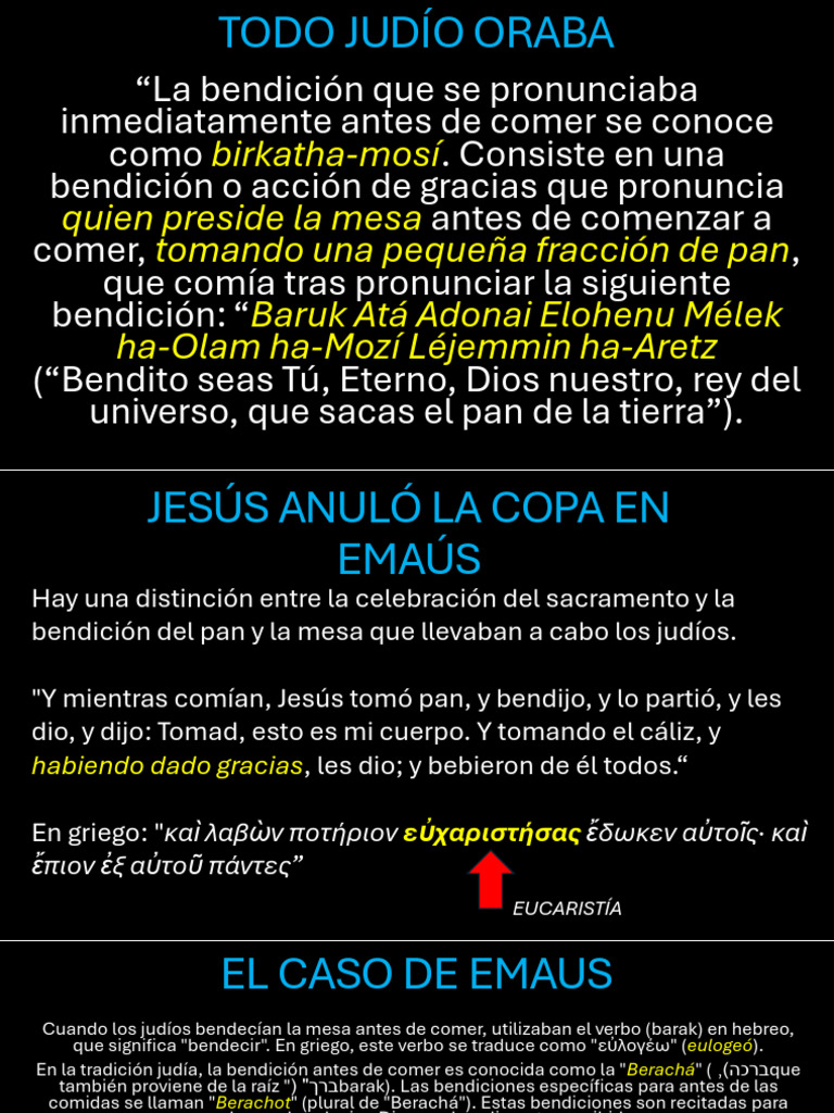 Eucaristia Sin Copa | PDF