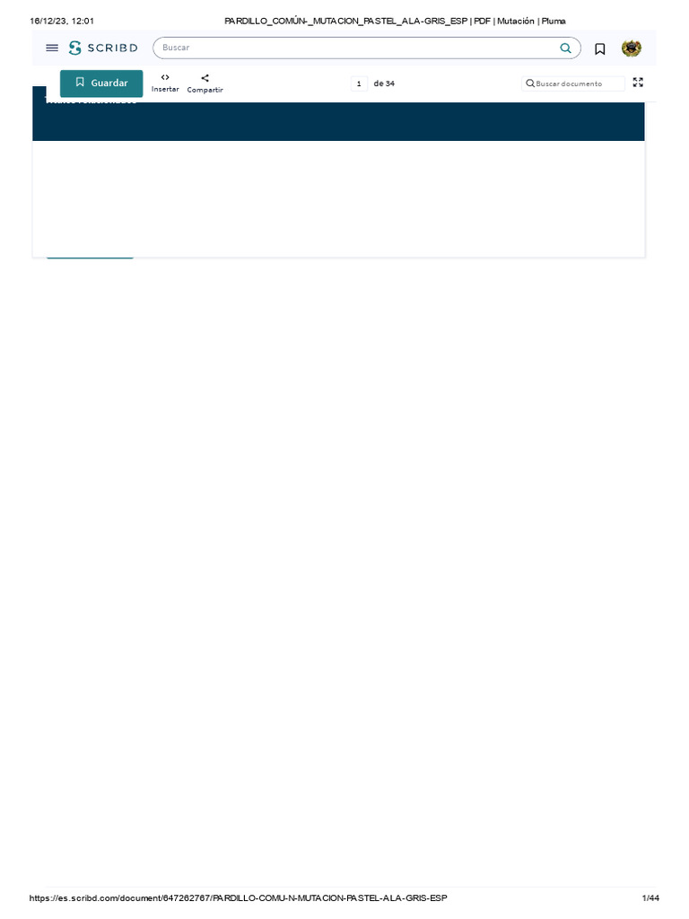 PARDILLO - COMÚN - MUTACION - PASTEL - ALA-GRIS - ESP - PDF - Mutación - Pluma | PDF