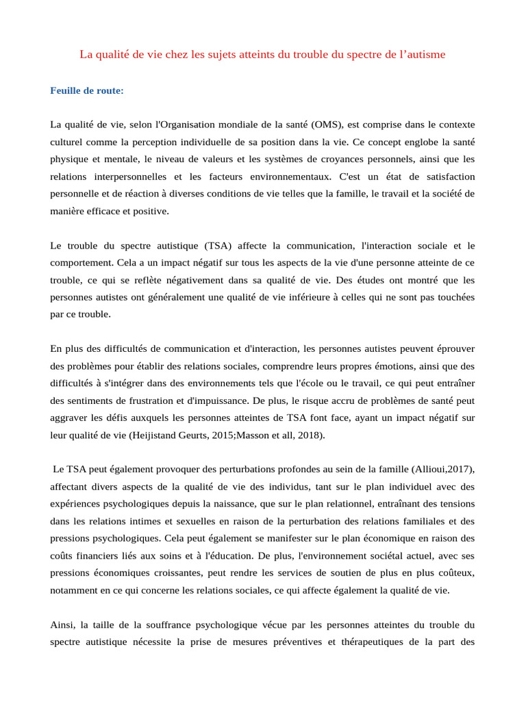 Feuille de Route | PDF