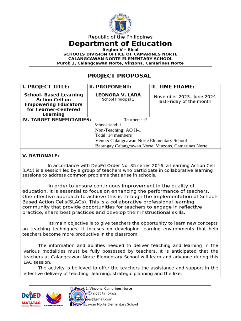Project Proposal Slac 2023 | PDF