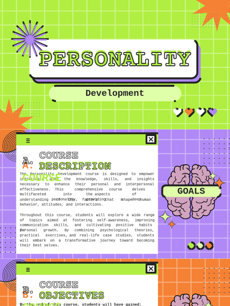 Personality Development 1. 4pptx | PDF