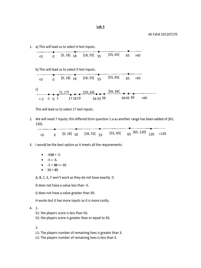 SYSC4101 Lab3 Fahd Ali | PDF