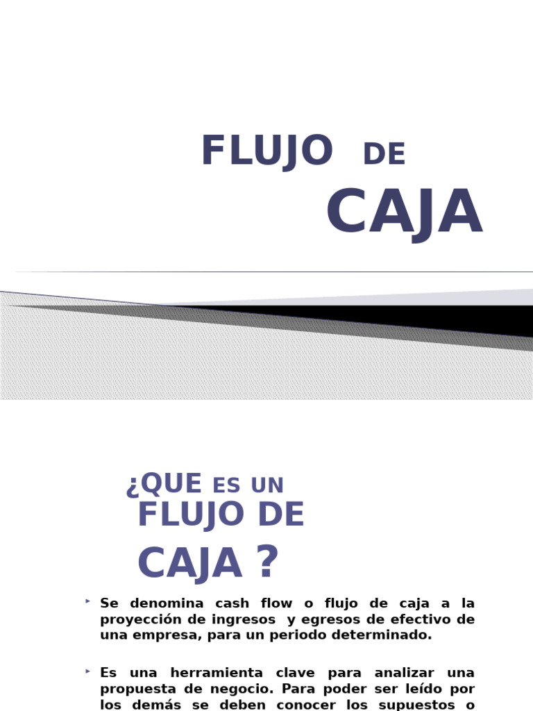 Flujo de Caja | PDF