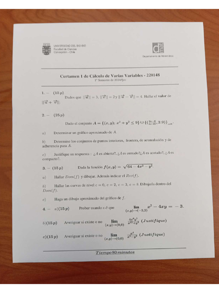 Pauta C1-CVV-sem1-2024 | PDF