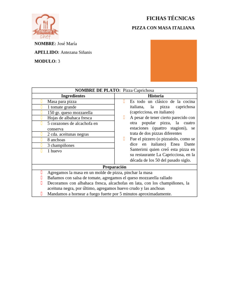 8va Clase Pizza Masa Italiana | PDF