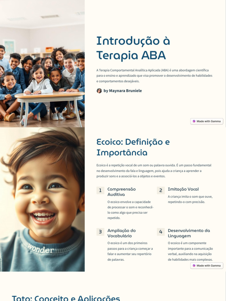Introducao A Terapia ABA | PDF