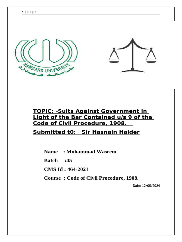 CPC Assignment Waseem-1-1 | PDF