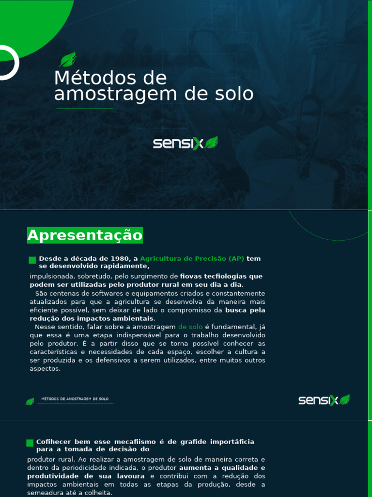 Métodos de Amostragem de Solo - Docx - EBOOK | PDF
