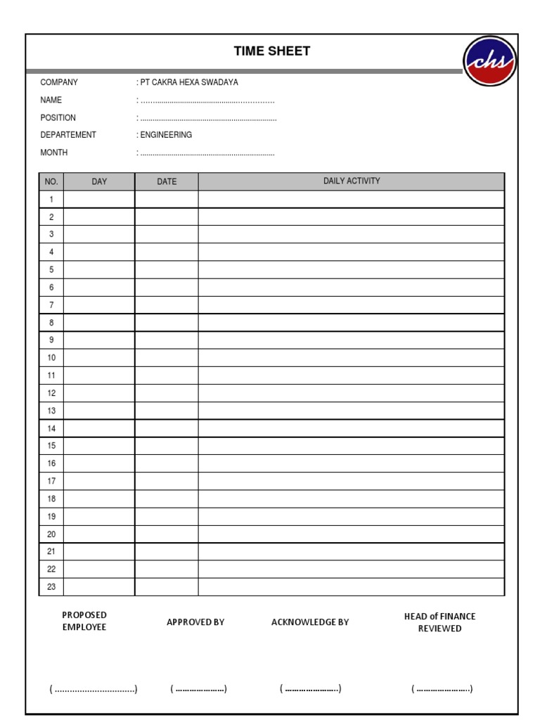 Time Sheet | PDF | Computers