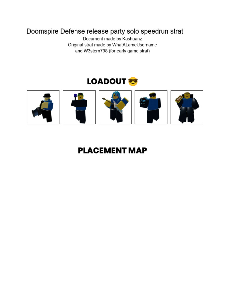 Doomspire Defense Speedrun Strategy | PDF
