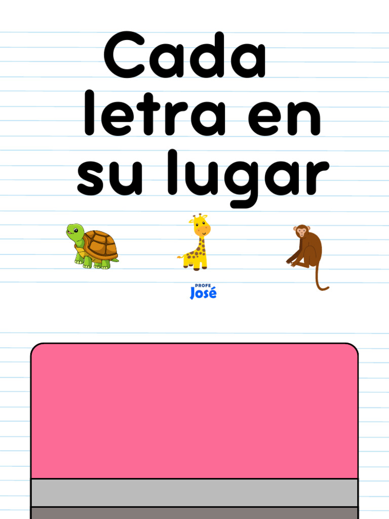 Cada letra en su lugar: material didáctico | PDF | Poesía