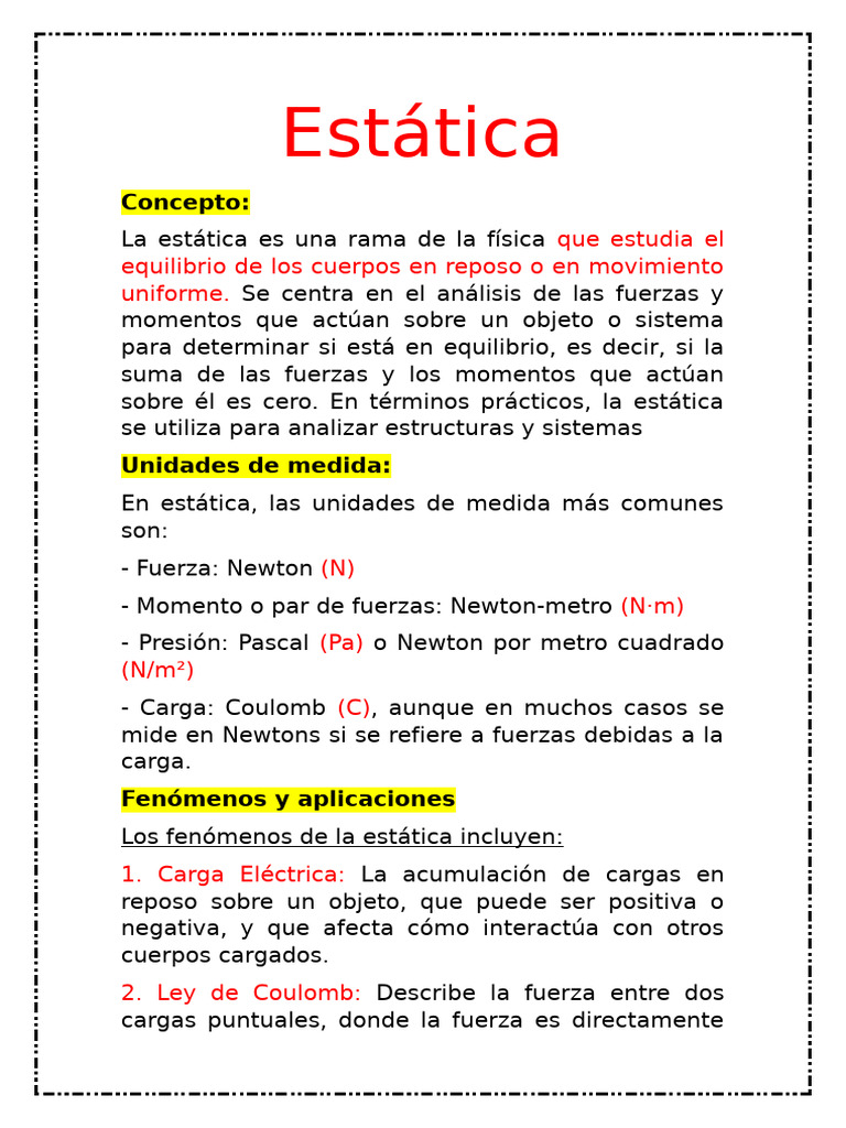 Estática | PDF