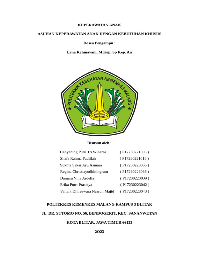 Bab 1 Askep Anak Autis-1 | PDF