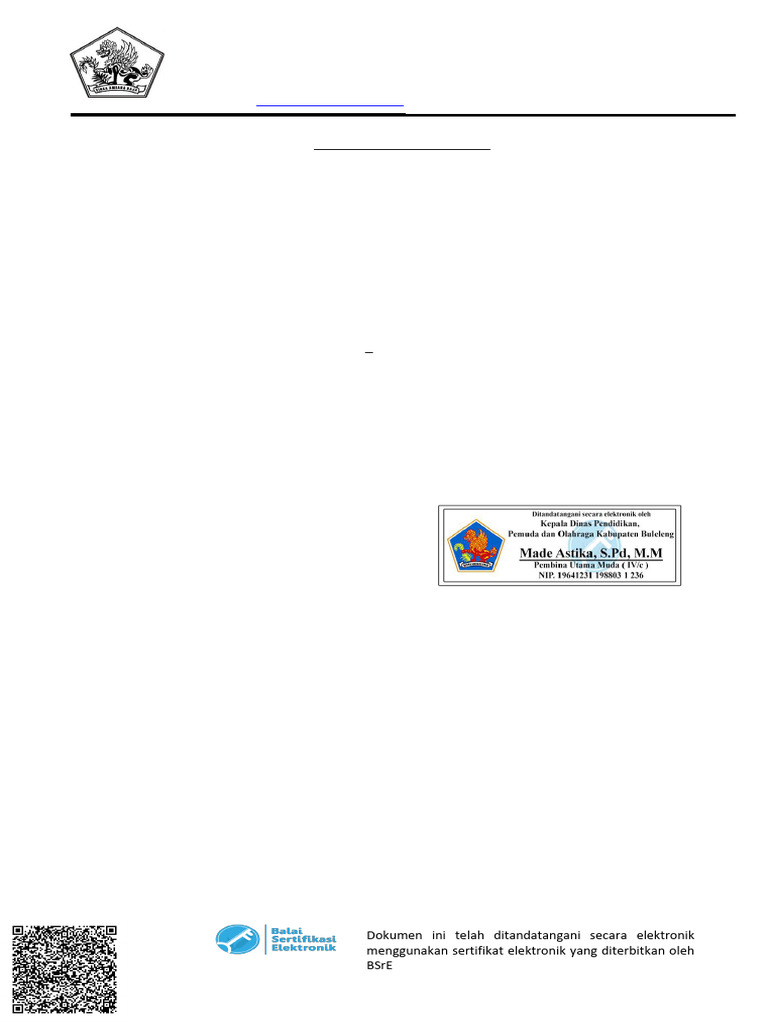 Surat Tugas Mengikuti Orientasi PPPK Guru Kurikulum 2 Angkatan LV Tahun 2024 | PDF