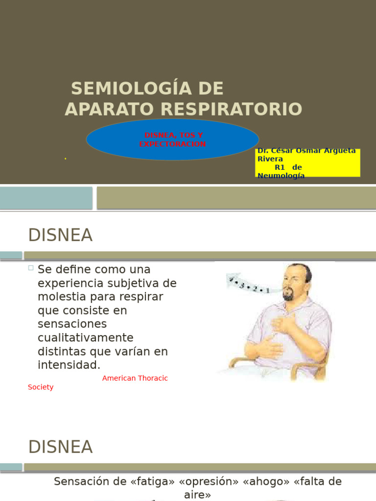 Tos, Expectoracion, Disnea | PDF | Tos | Asma